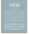 Stefan | Name Art Print – Name Stories