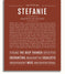 Stefanie | Name Art Print – Name Stories