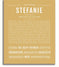 Stefanie | Name Art Print – Name Stories