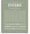 Stefanie | Name Art Print – Name Stories