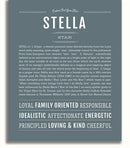 Stella Personalized Name Meaning Art Prints – Name Stories