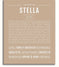 Stella Personalized Name Meaning Art Prints – Name Stories