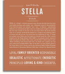Stella | Name Art Print – Name Stories
