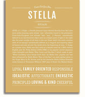 Stella Personalized Name Meaning Art Prints – Name Stories