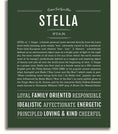 Stella | Name Art Print – Name Stories