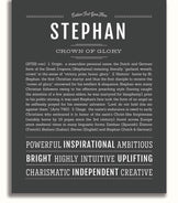 Stephan | Name Art Print – Name Stories