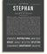 Stephan | Name Art Print – Name Stories