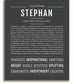 Stephan | Name Art Print – Name Stories