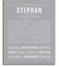 Stephan | Name Art Print – Name Stories