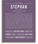 Stephan | Name Art Print – Name Stories