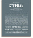Stephan | Name Art Print – Name Stories