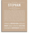 Stephan | Name Art Print – Name Stories