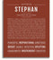 Stephan Personalized Name Meaning Art Prints – Name Stories
