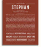 Stephan Personalized Name Meaning Art Prints – Name Stories