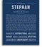 Stephan Personalized Name Meaning Art Prints – Name Stories