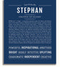 Stephan Personalized Name Meaning Art Prints – Name Stories