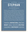 Stephan Personalized Name Meaning Art Prints – Name Stories
