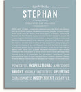 Stephan | Name Art Print – Name Stories