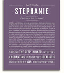 Stephanie | Name Art Print – Name Stories