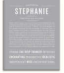 Stephanie | Name Art Print – Name Stories