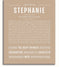 Stephanie | Name Art Print – Name Stories