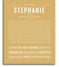 Stephanie | Name Art Print – Name Stories