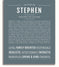 Stephen | Name Art Print – Name Stories