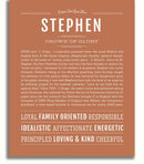 Stephen | Name Art Print – Name Stories