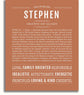 Stephen Personalized Name Meaning Art Prints – Name Stories