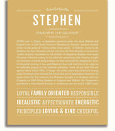 Stephen | Name Art Print – Name Stories