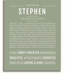 Stephen | Name Art Print – Name Stories