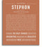 Stephon Personalized Name Meaning Art Prints – Name Stories