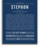 Stephon Personalized Name Meaning Art Prints – Name Stories