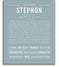 Stephon Personalized Name Meaning Art Prints – Name Stories