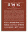 Sterling | Name Art Print – Name Stories
