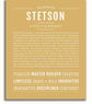 Stetson | Name Art Print – Name Stories