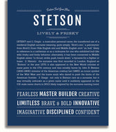 Stetson Personalized Name Meaning Art Prints – Name Stories