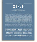 Steve | Name Art Print – Name Stories
