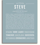 Steve Personalized Name Meaning Art Prints – Name Stories
