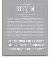 Steven | Name Art Print – Name Stories