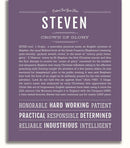 Steven | Name Art Print – Name Stories