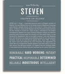 Steven | Name Art Print – Name Stories