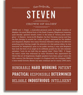 Steven | Name Art Print – Name Stories