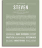 Steven | Name Art Print – Name Stories