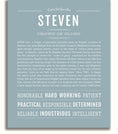 Steven | Name Art Print – Name Stories