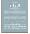 Steven | Name Art Print – Name Stories