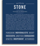 Stone | Name Art Print – Name Stories