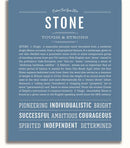 Stone | Name Art Print – Name Stories