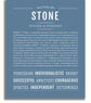 Stone | Name Art Print – Name Stories
