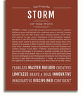 Storm Personalized Name Meaning Art Prints – Name Stories